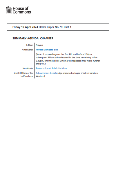 Find business papers - Commons business papers - UK Parliament